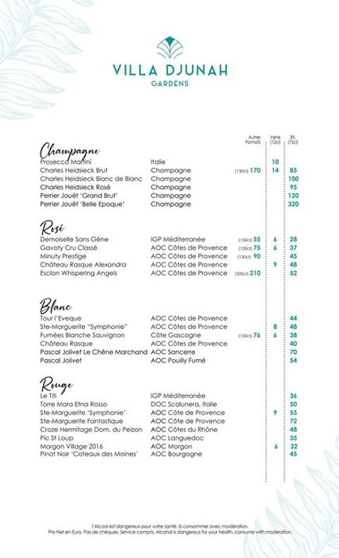 Bienvenue à Villa Djunah | Votre Restaurant à Juan les pins